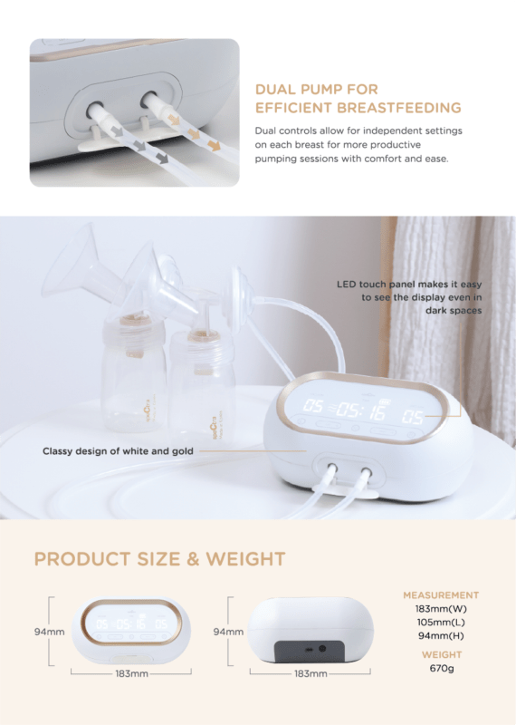 Spectra Dual Compact Double Breastpump – Spectra Baby Malaysia